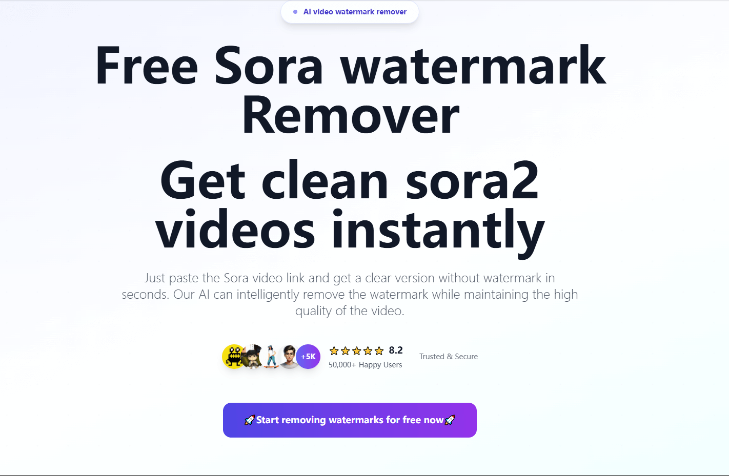 Free Sora 2 Watermark Remover – Remove Sora Watermark Online in Seconds